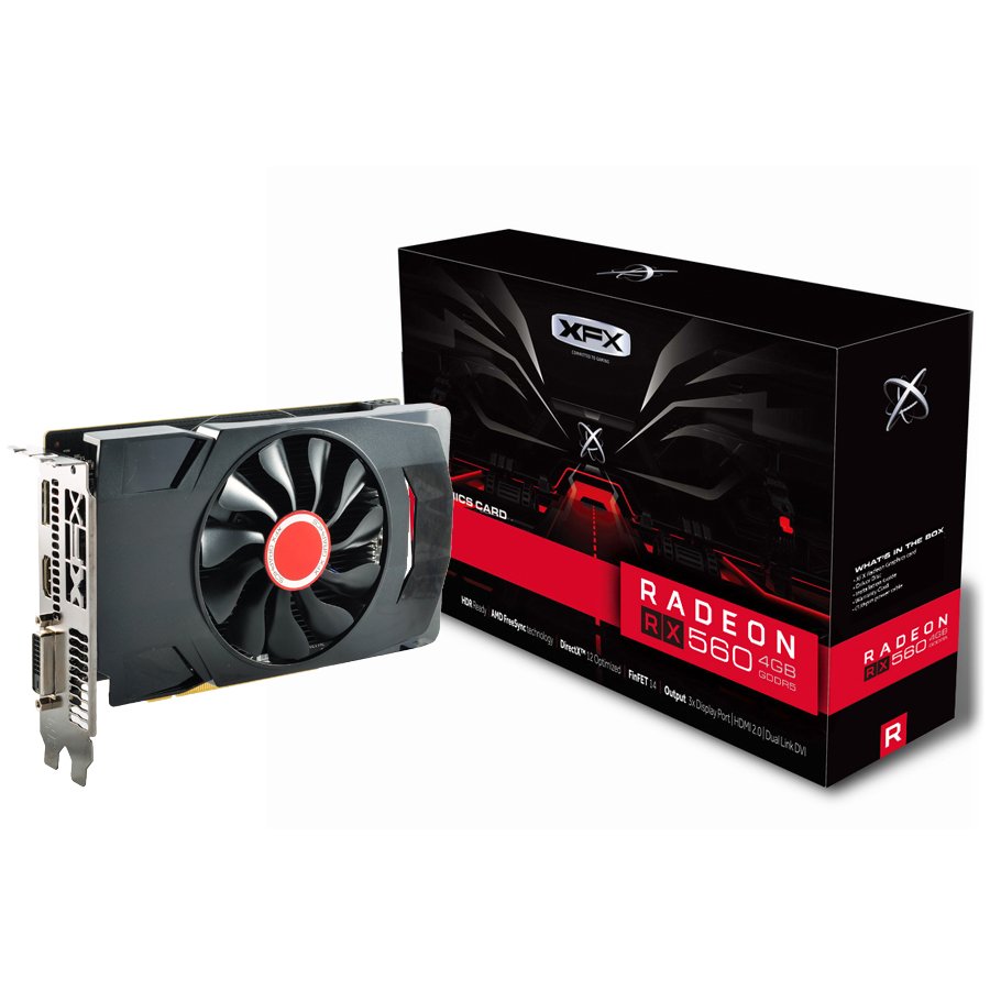 XFX RX 560 - Single Fan - RX-560P4SFG5 - firstshop.hu