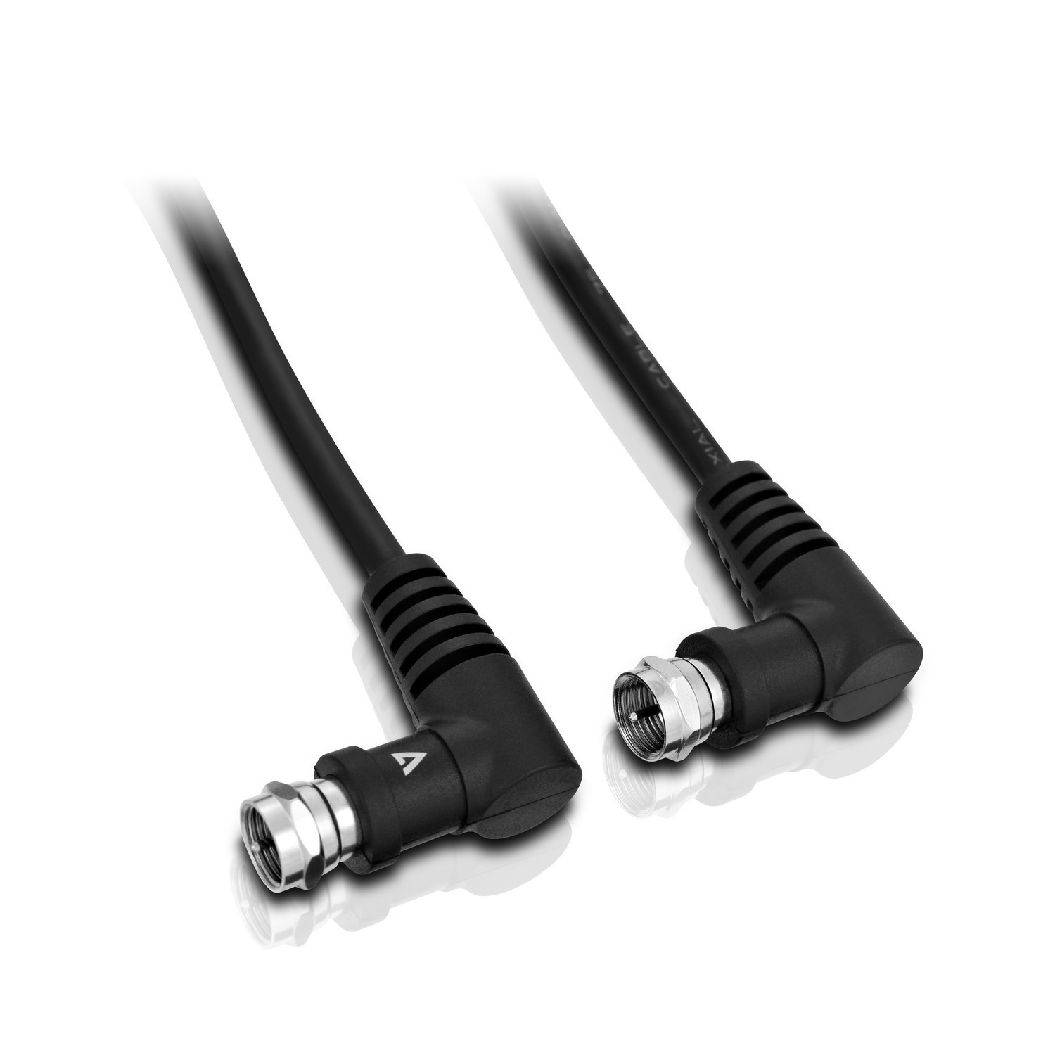 V7 - Coax Cable 90 degree 3m Black - firstshop.hu